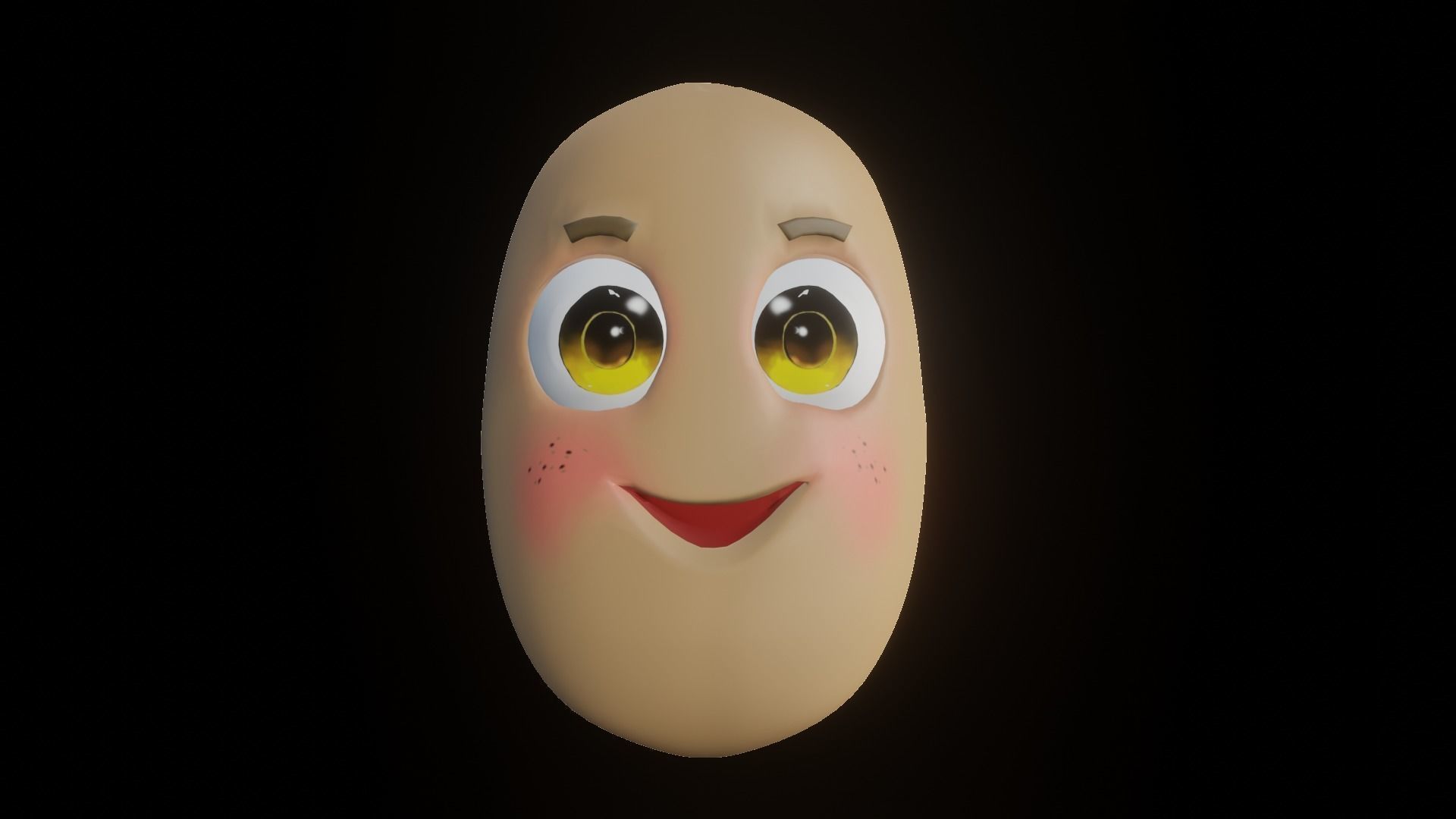 3D model Cartoon Potato VR / AR / low-poly | CGTrader