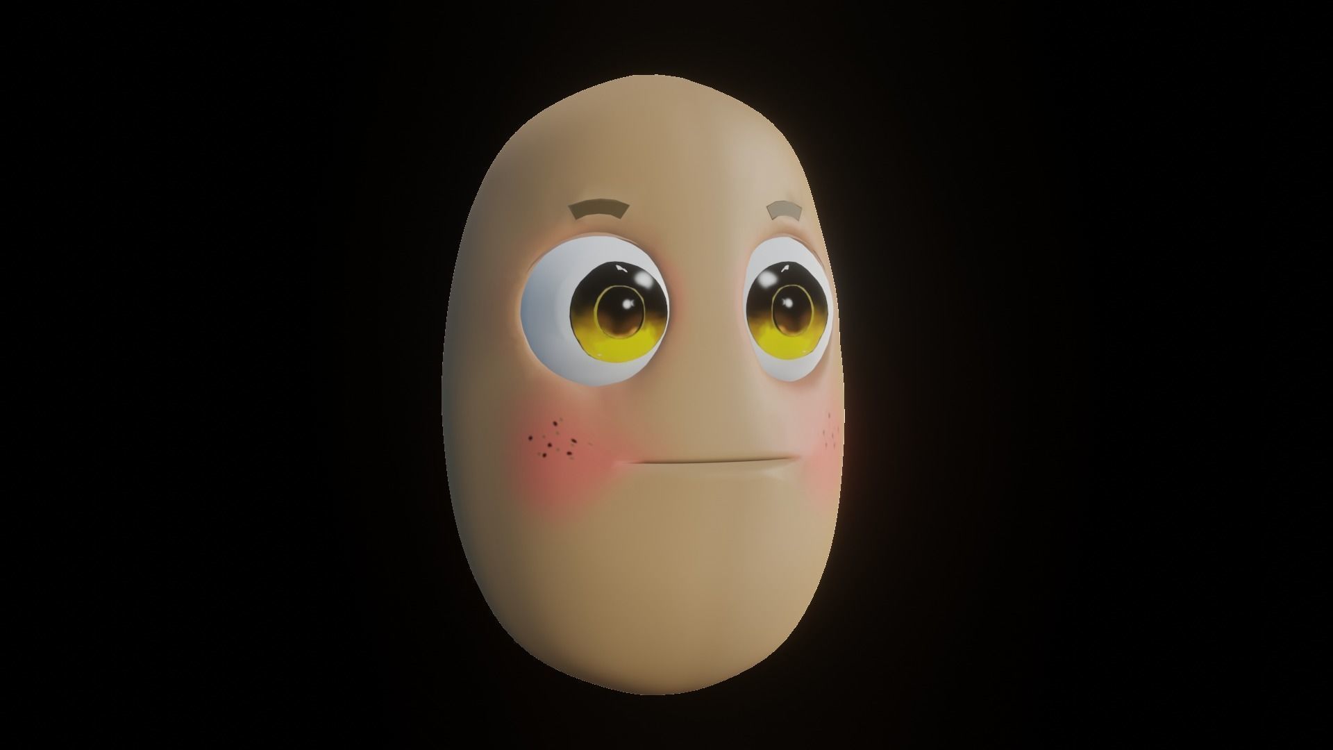 3D model Cartoon Potato VR / AR / low-poly | CGTrader