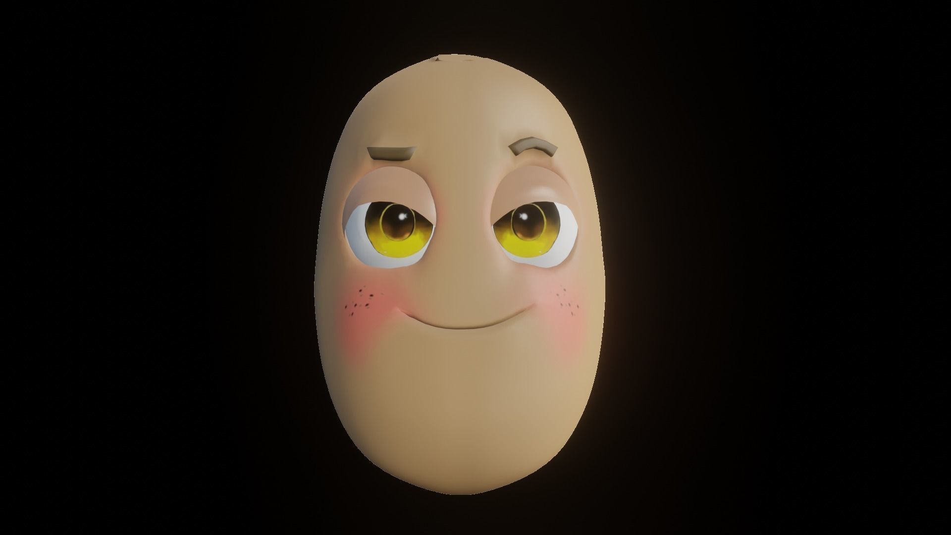 3D model Cartoon Potato VR / AR / low-poly | CGTrader