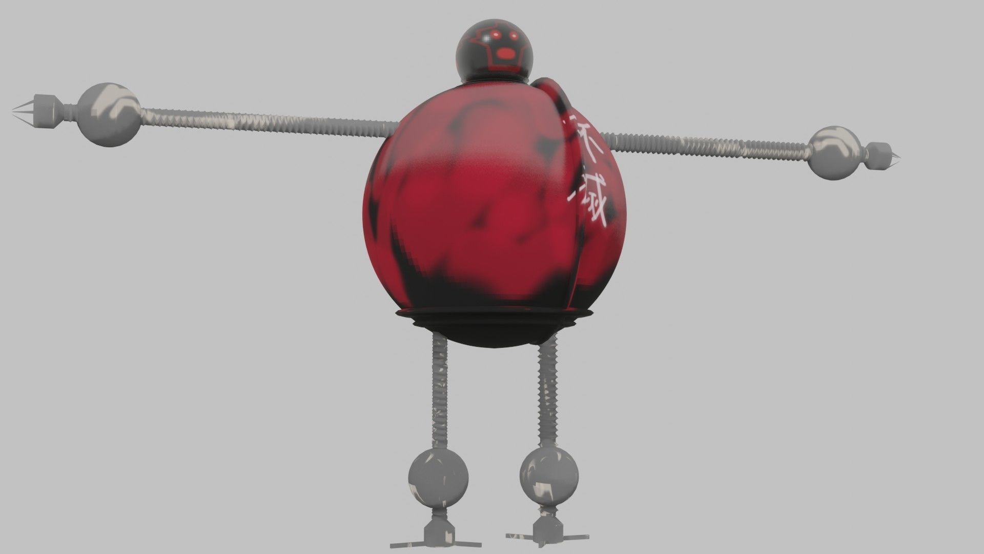 3D model IMMORTAL BOT - Fighter Bot VR / AR / low-poly | CGTrader