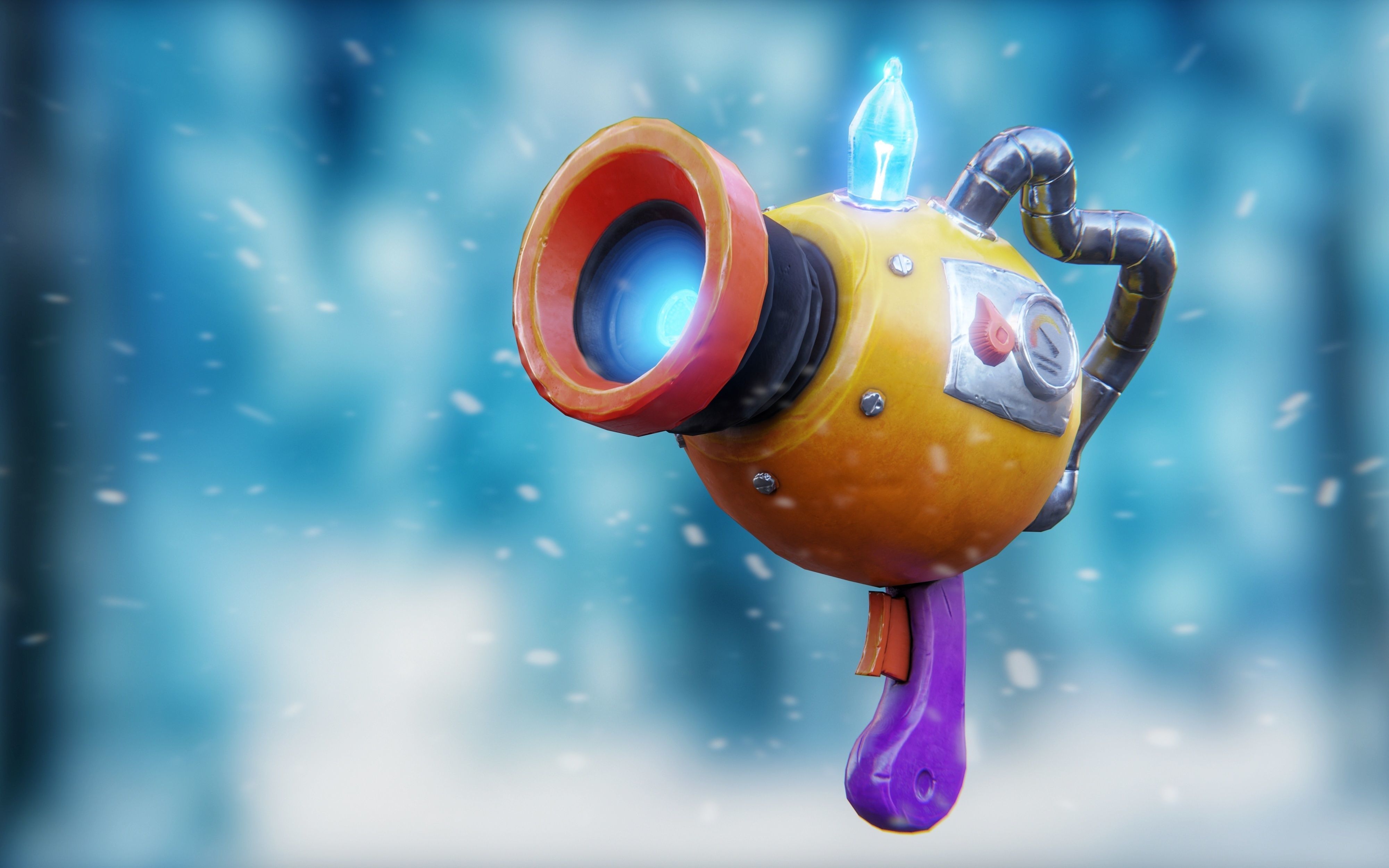 Stylized Pistol - Ice gun 3D model 3D printable | CGTrader