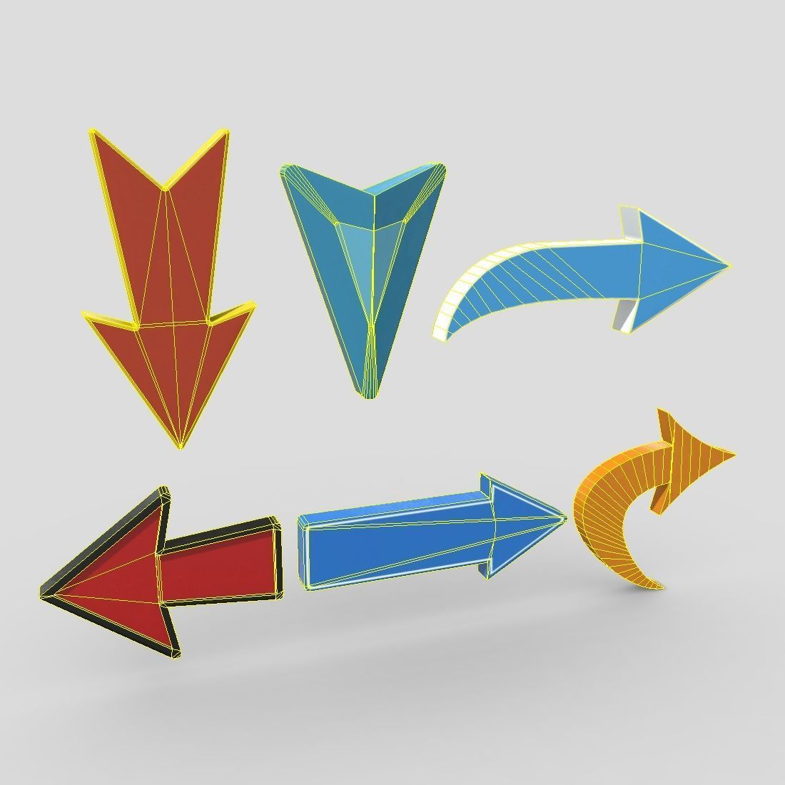 3D model Arrow Pack VR / AR / low-poly | CGTrader