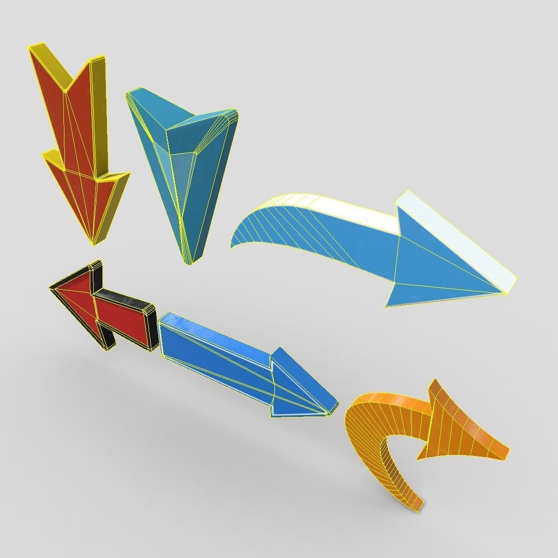 3D model Arrow Pack VR / AR / low-poly | CGTrader