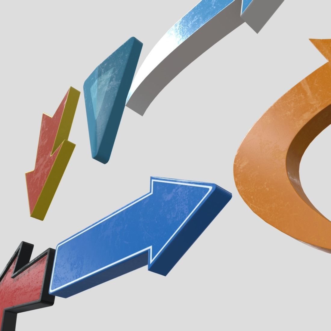 3D model Arrow Pack VR / AR / low-poly | CGTrader