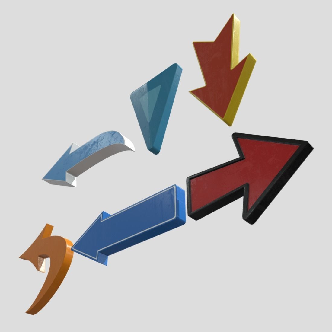 3D model Arrow Pack VR / AR / low-poly | CGTrader