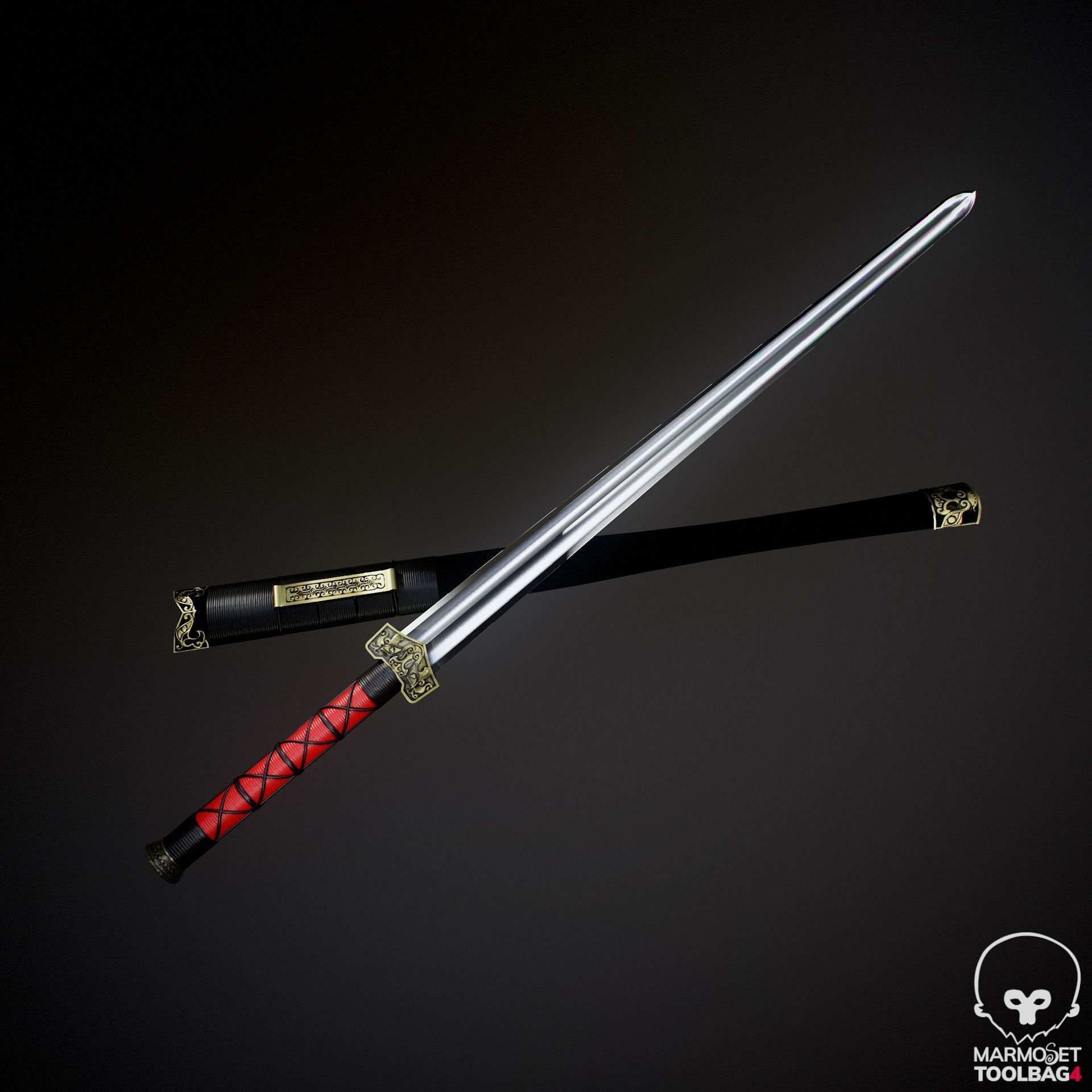 3D model HanJian Sword VR / AR / low-poly | CGTrader