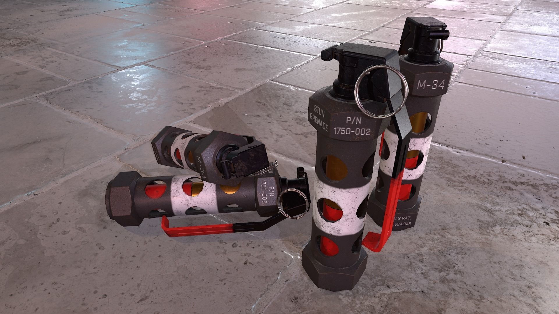 3D model Stun grenade VR / AR / low-poly | CGTrader