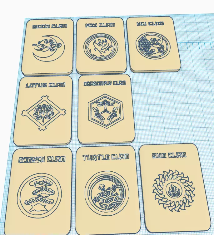 Rising sun custom made tiles 3D model 3D printable | CGTrader