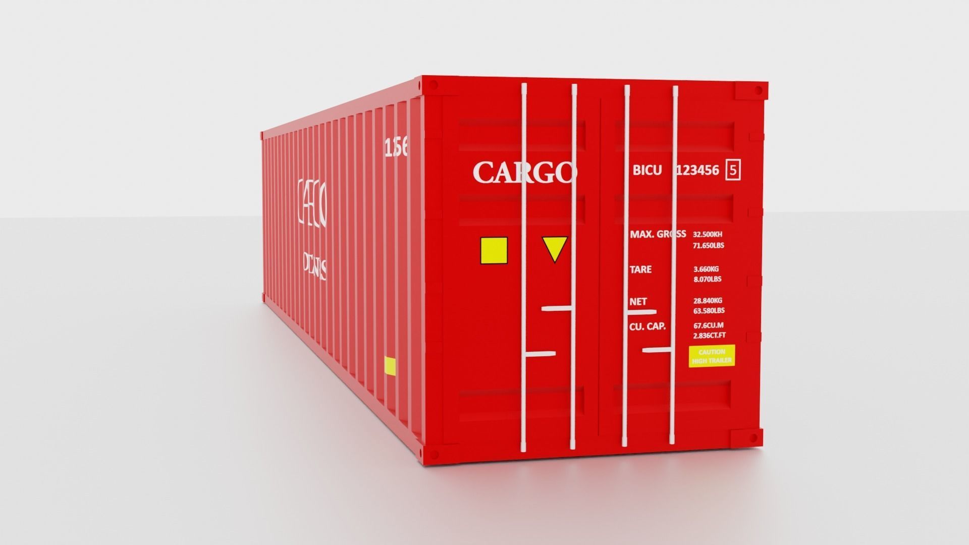 40ft Intermodal Container 3D model | CGTrader