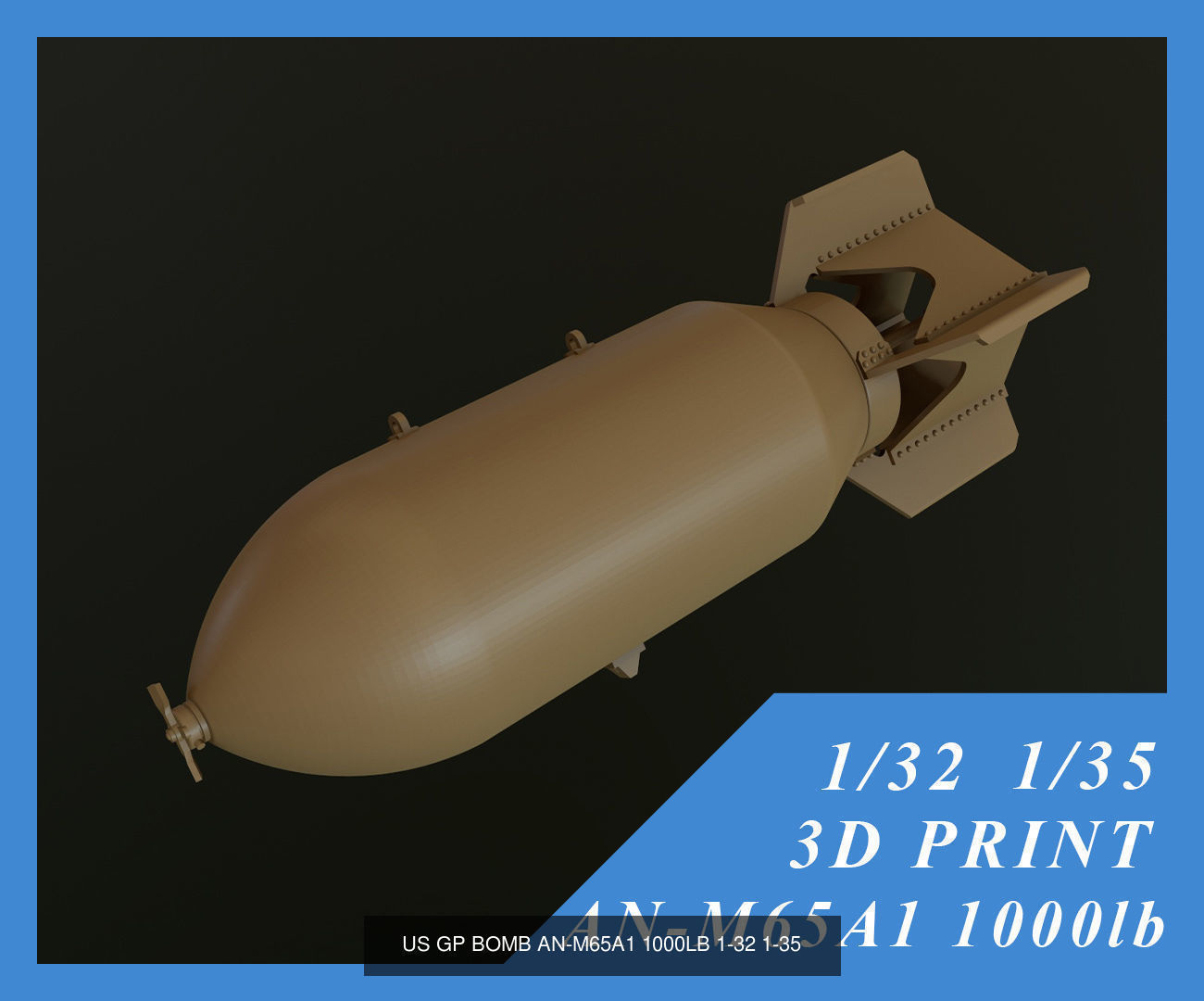 US GP BOMB WW2 100LB 500LB 1000LB 1-32 1-35 3D Model Collection | CGTrader