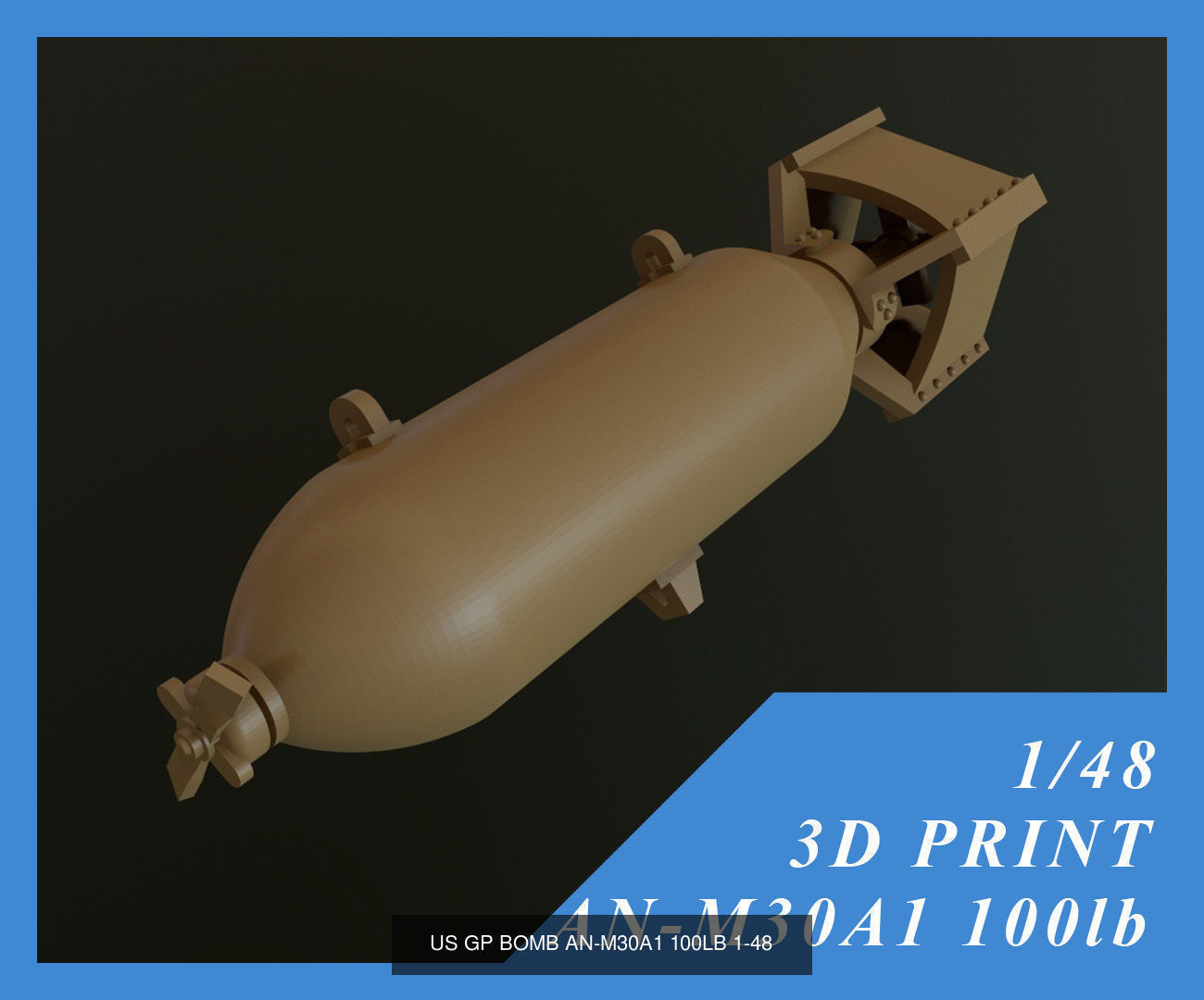 US GP BOMB WW2 100LB 500LB 1000LB 1-48 3D Model Collection | CGTrader