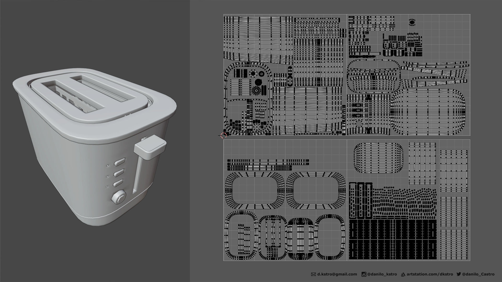 Toaster - 4k Textures 3D model | CGTrader