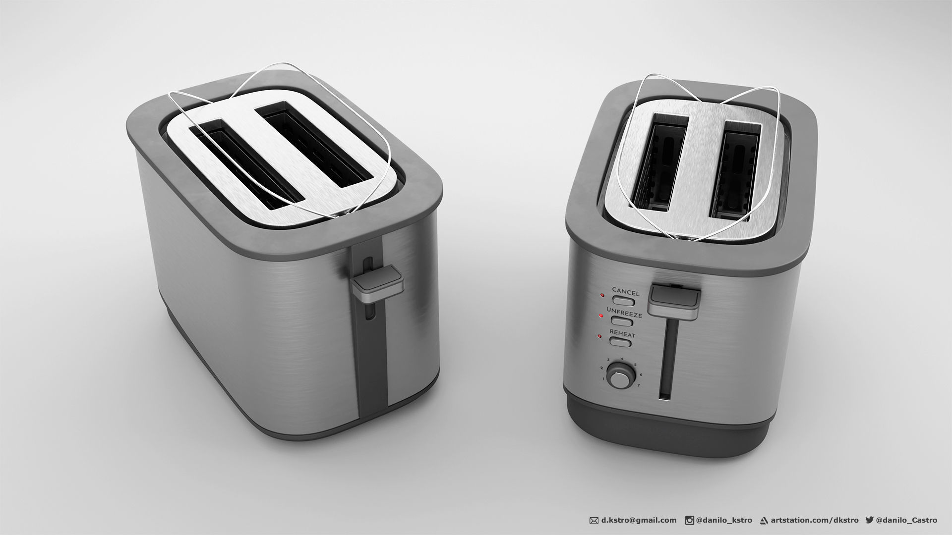 Toaster - 4k Textures 3D model | CGTrader