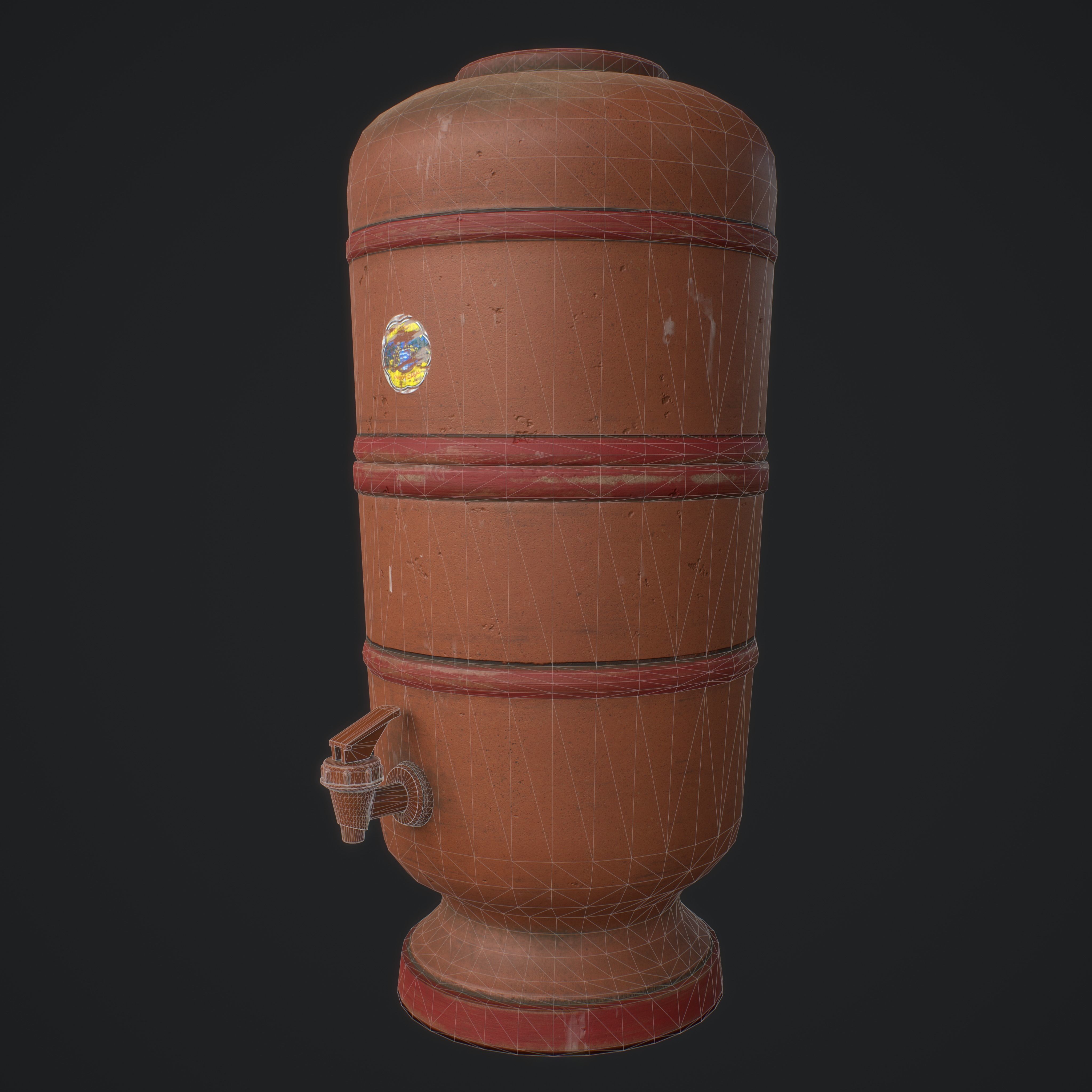 3D model Brazilian Clay filter - PBR Asset Low-poly 3D model VR / AR ...