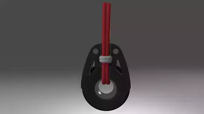 pulley boat blocks 18mm free 3D model rigged | CGTrader