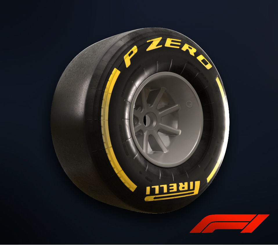 3D model Formula 1 Wheel - 3 different softness - VR / AR / low-poly ...