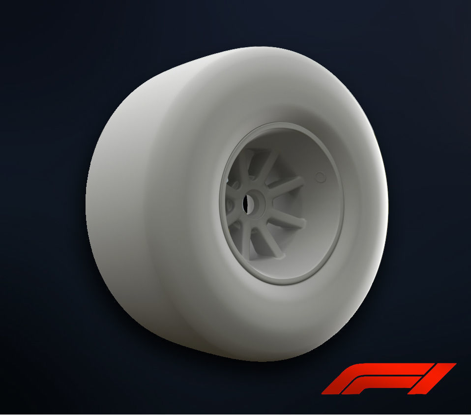3D model Formula 1 Wheel - 3 different softness - VR / AR / low-poly ...