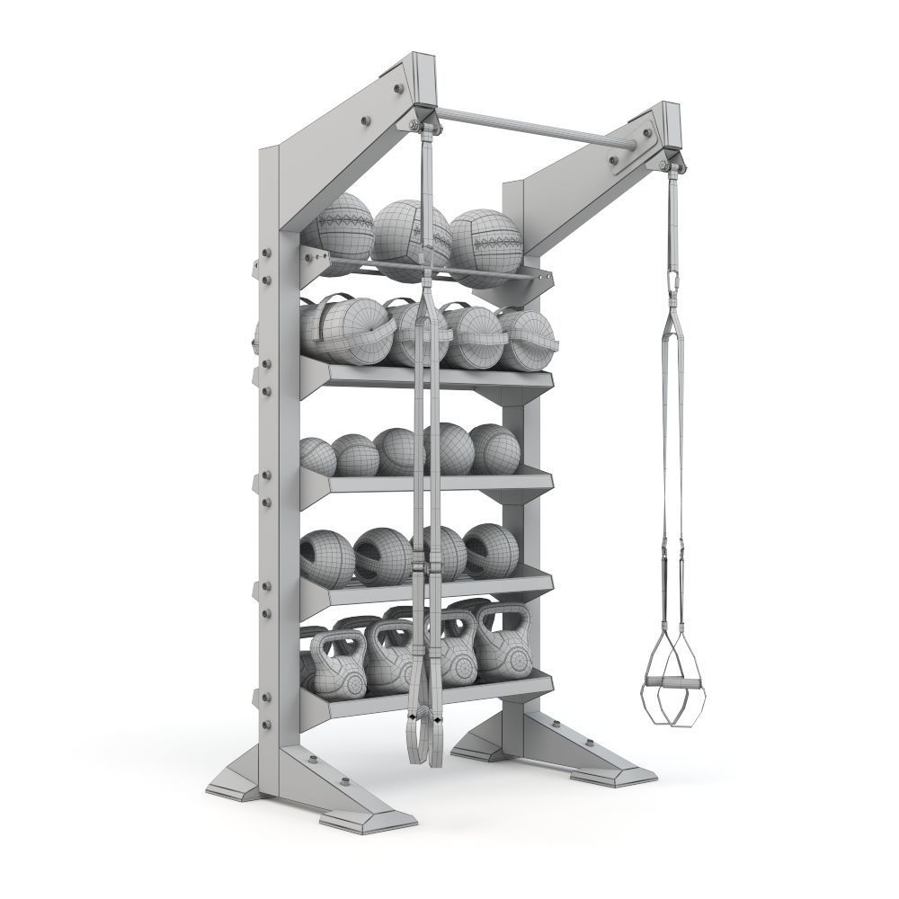 Torque Fitness - X-Create 1-Module Storage Wall 3D model | CGTrader