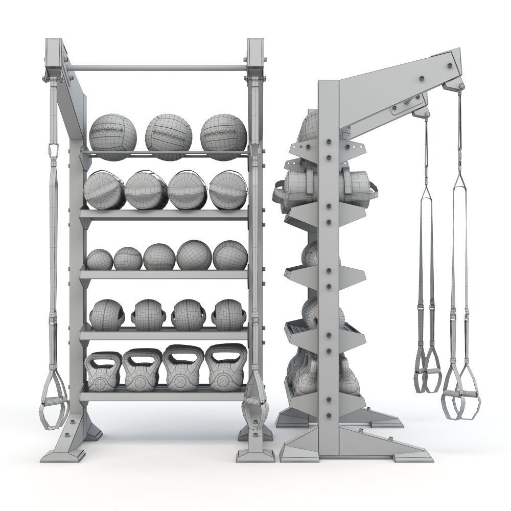 Torque Fitness - X-Create 1-Module Storage Wall 3D model | CGTrader