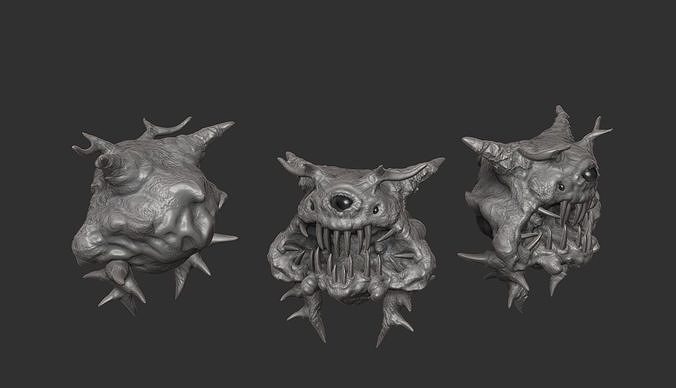 demons creature B 3D model | CGTrader