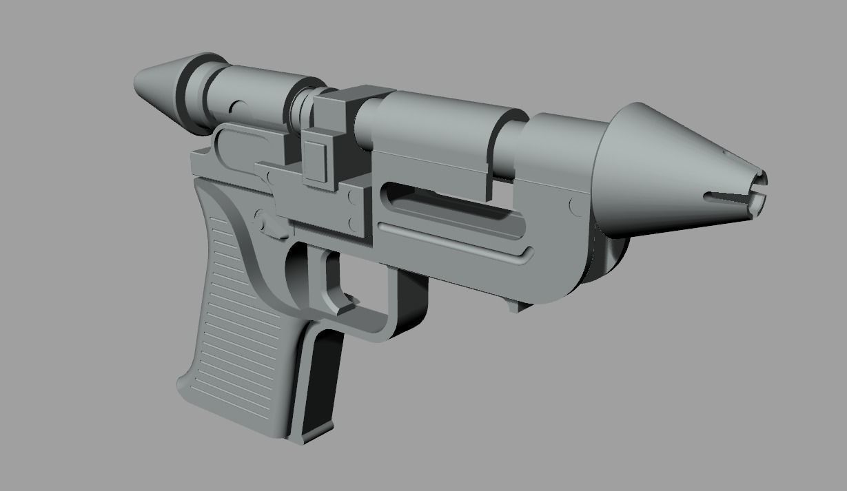 RK-3 Imperial hand blaster of Thrawnaccurate 3d print model 3D model 3D ...