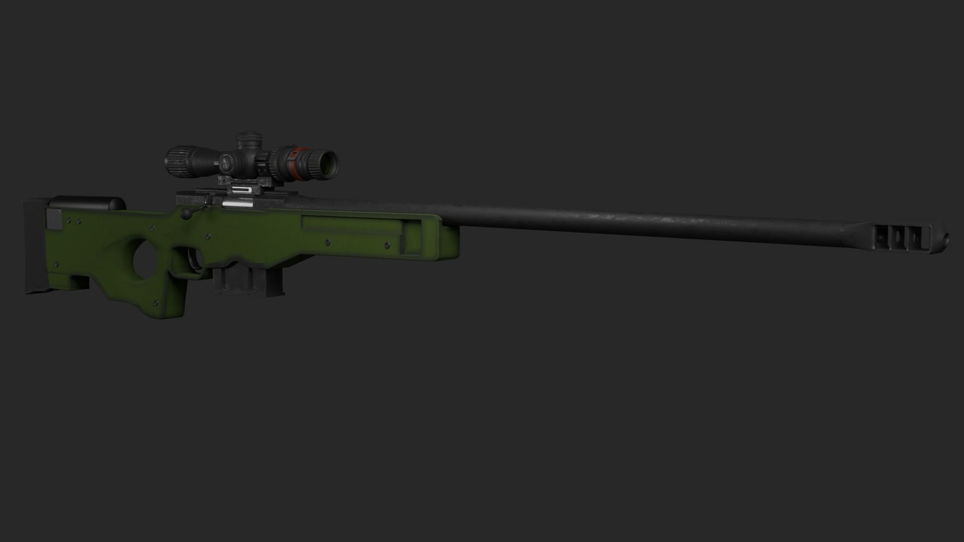 AWP 3D Model sniper rifle free 3D model | CGTrader