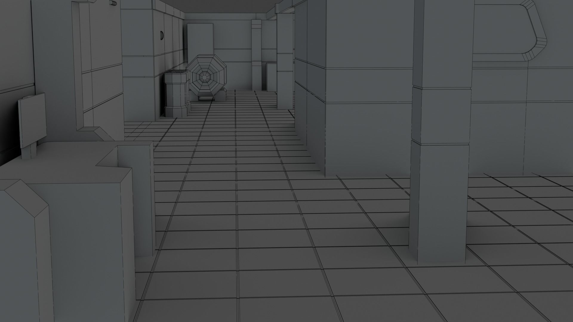 3D model Modular Sci Fi Lab - Low Poly - Game ready - PBR VR / AR / low ...