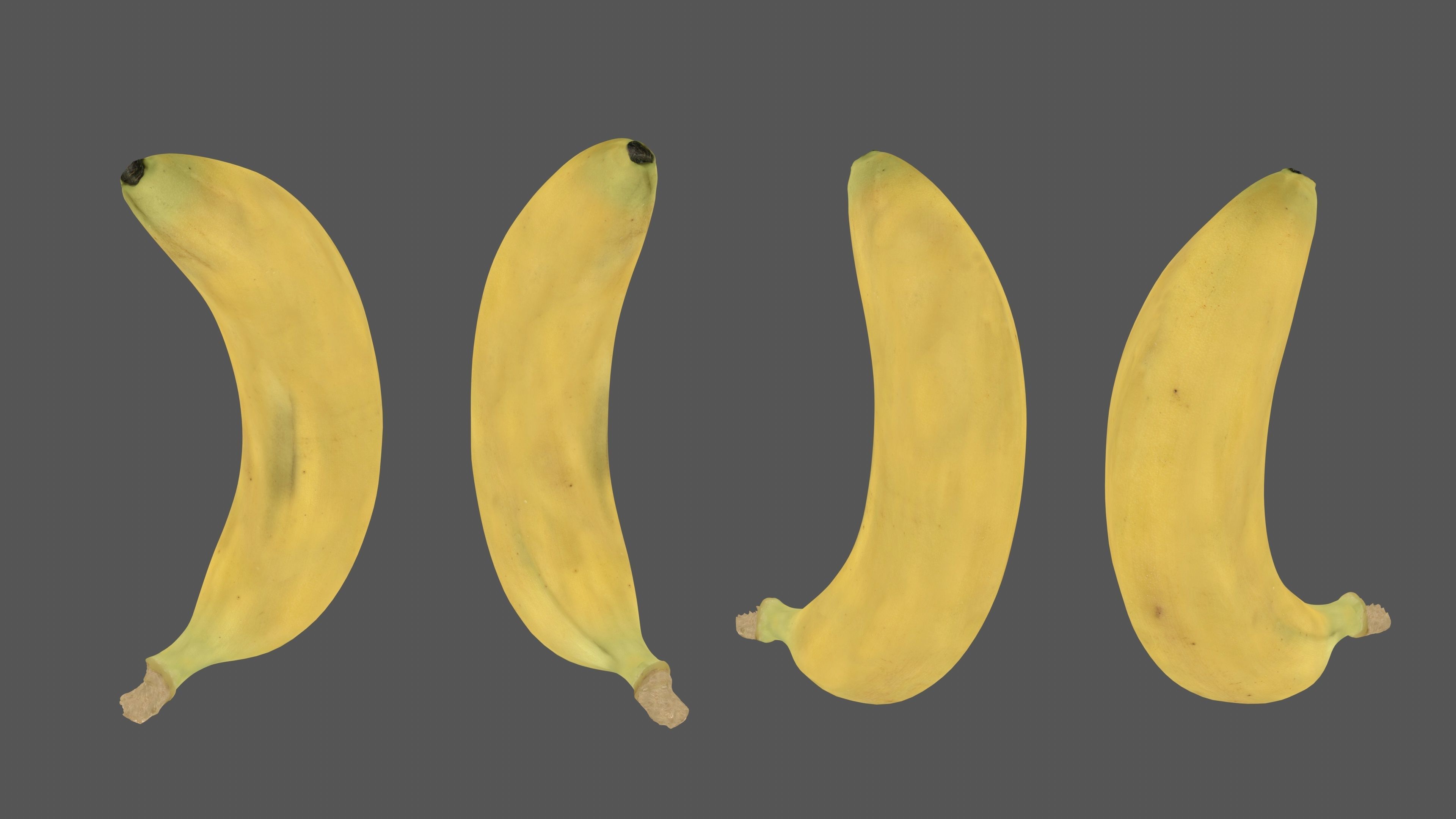 Realistic Banana 3D model with textures 3D model | CGTrader
