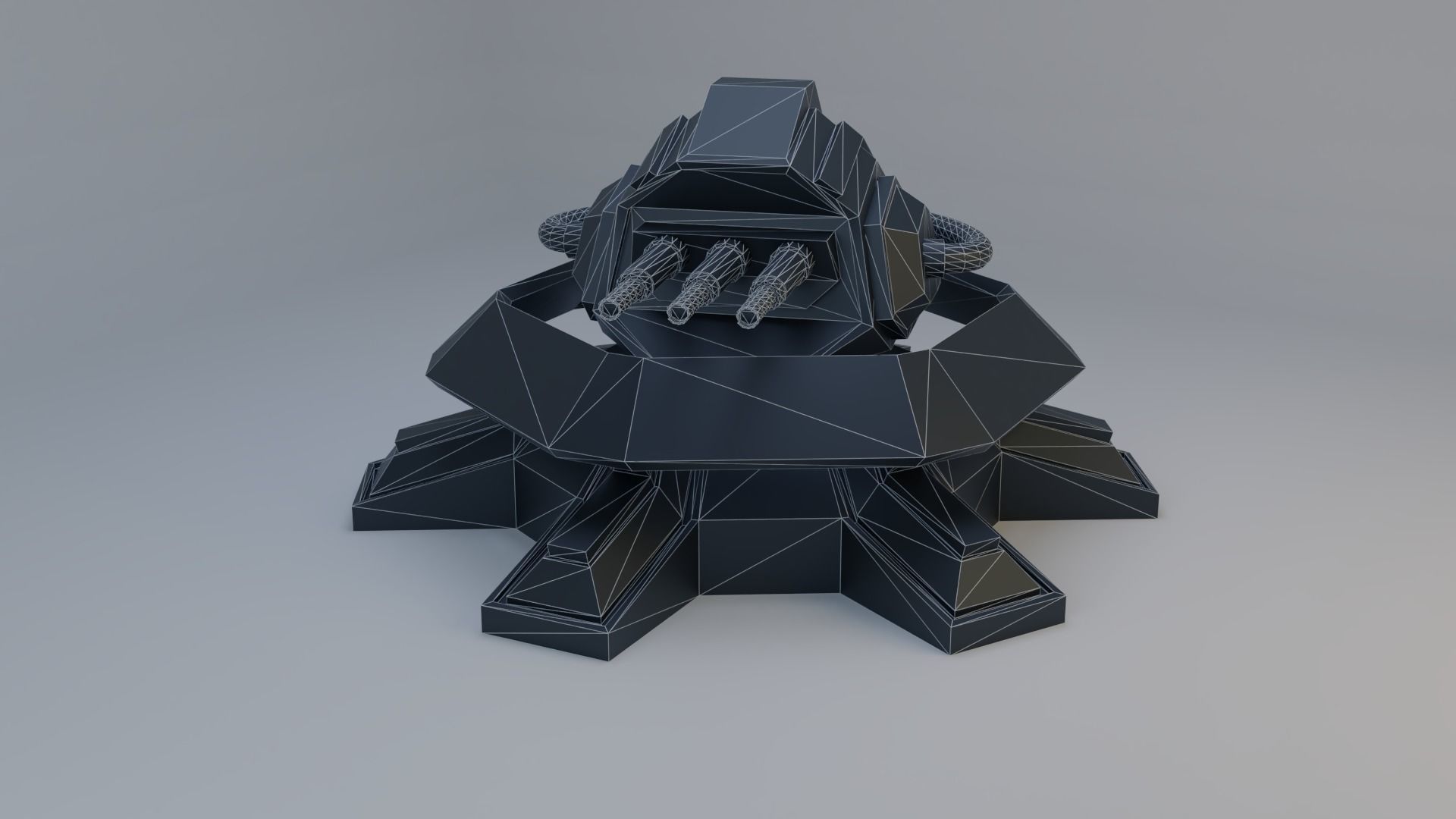 Sci-Fi Laser Turret free VR / AR / low-poly 3D model | CGTrader