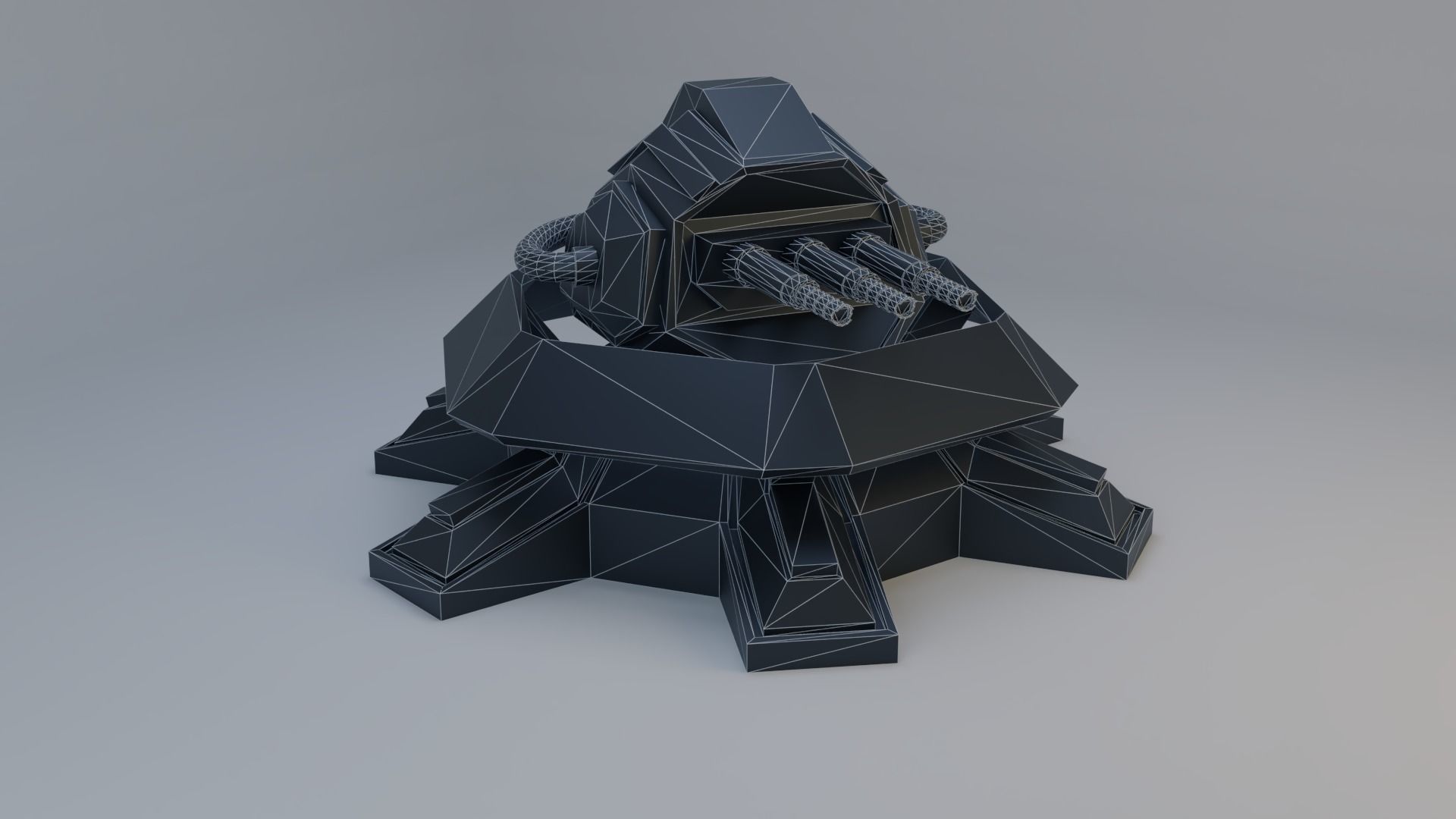 Sci-Fi Laser Turret free VR / AR / low-poly 3D model | CGTrader