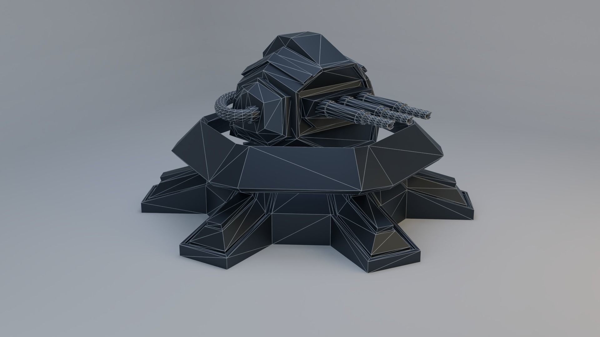 Sci-Fi Laser Turret free VR / AR / low-poly 3D model | CGTrader
