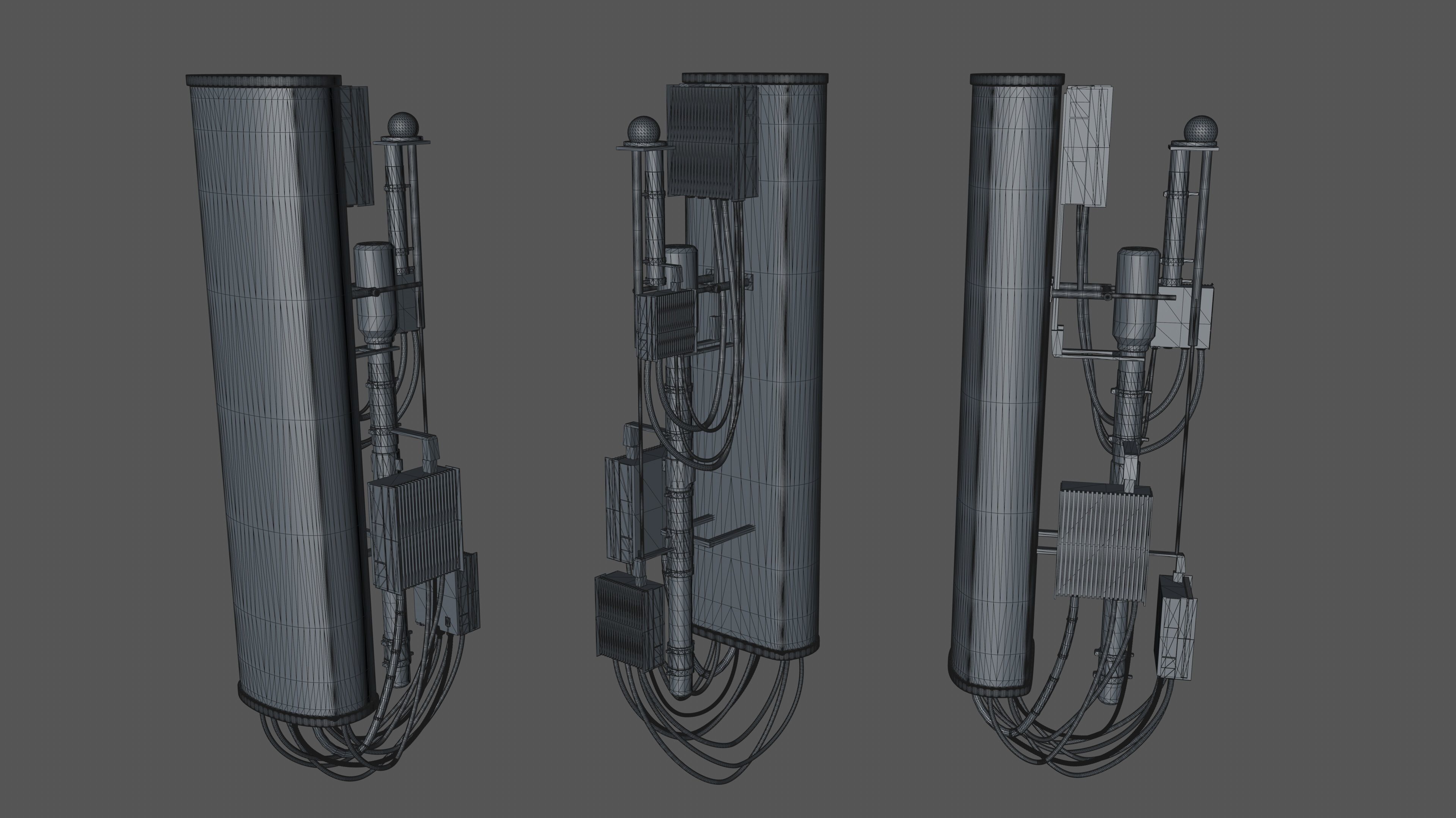 4G 5G Network Cell Transmitter Tower 3D model | CGTrader