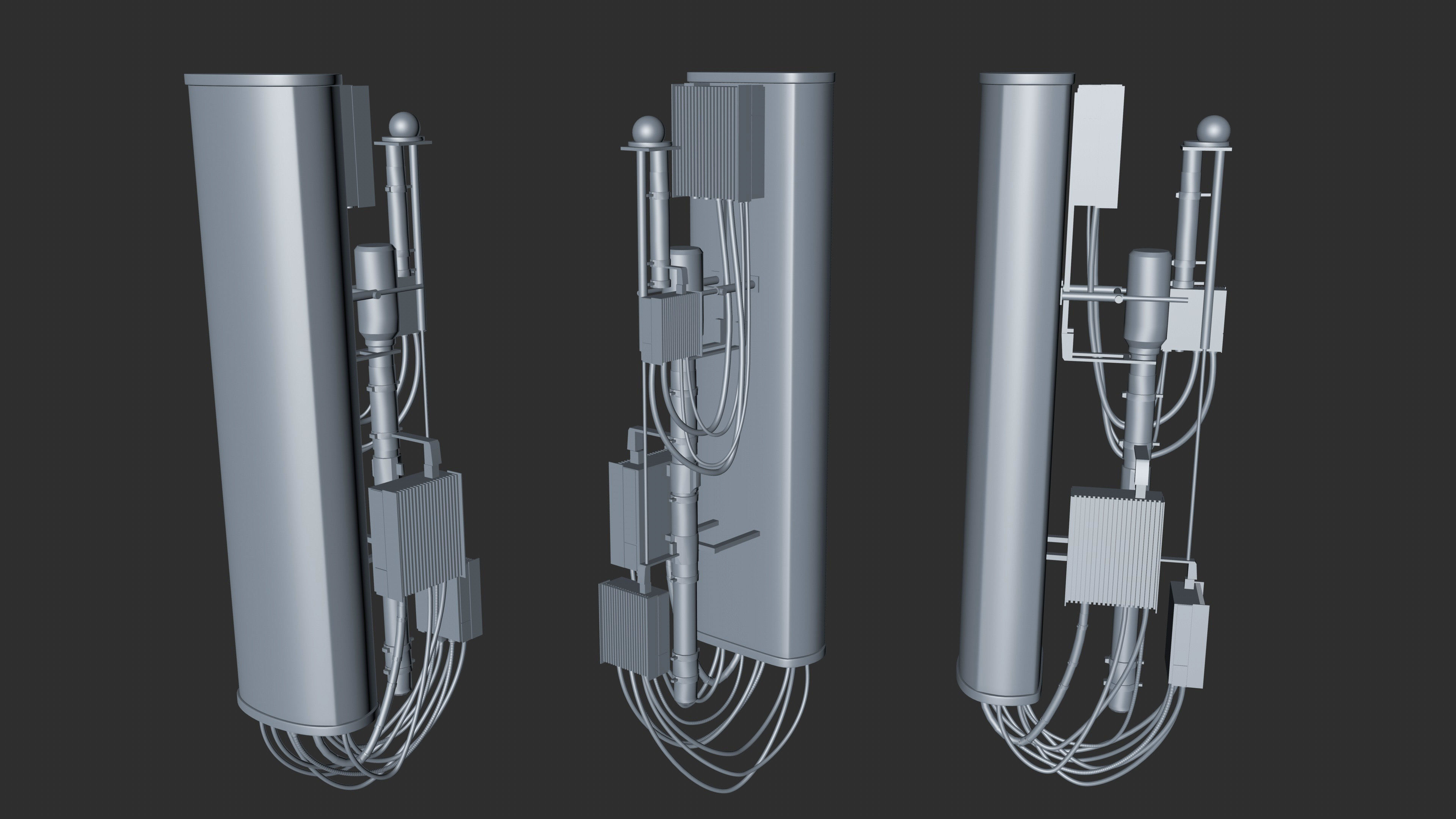 4G 5G Network Cell Transmitter Tower 3D model | CGTrader