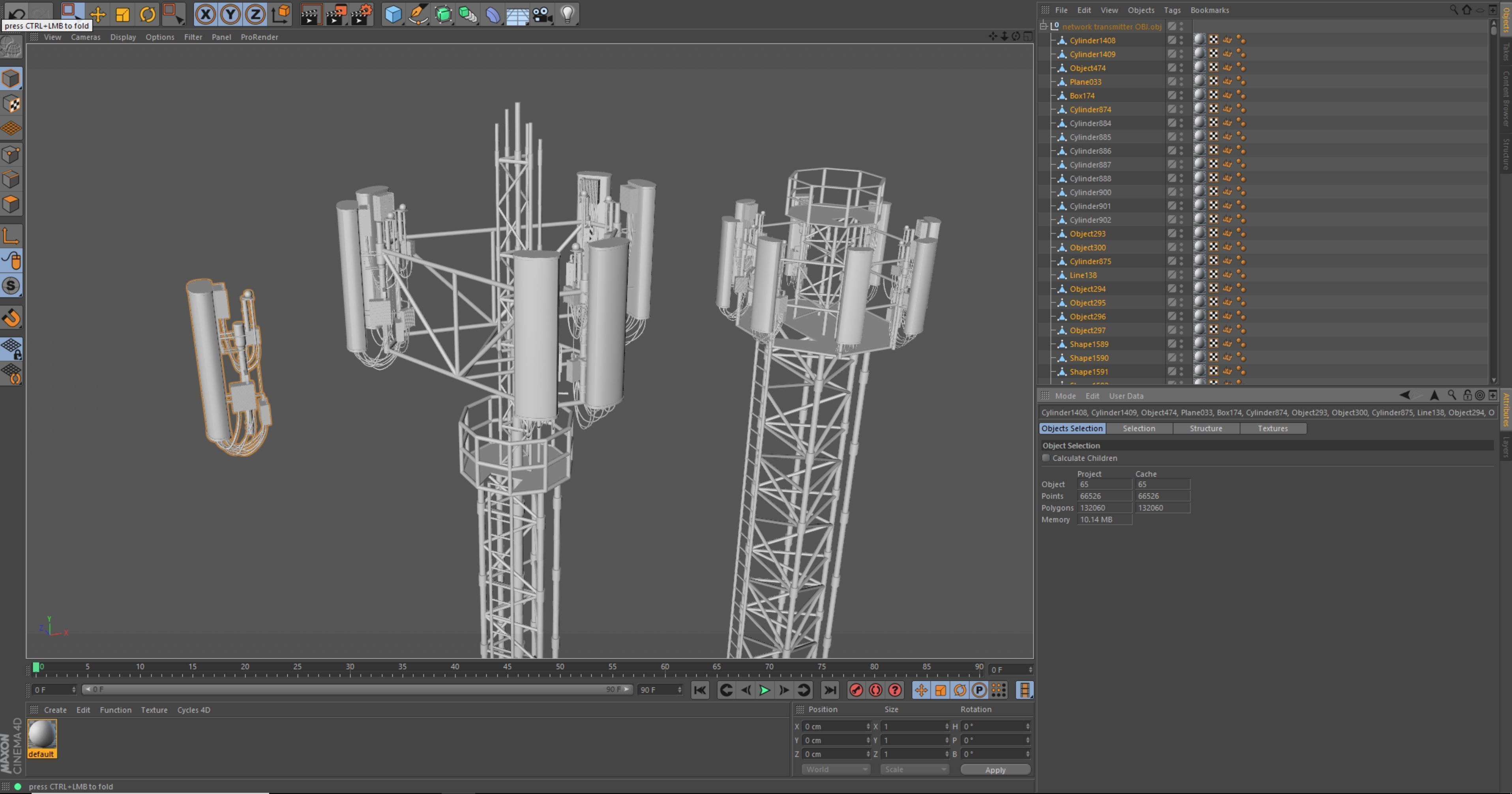 4G 5G Network Cell Transmitter Tower 3D model | CGTrader
