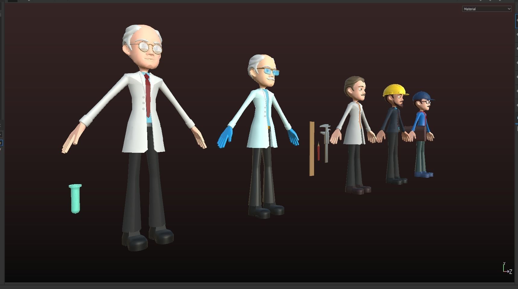 3D model Scientists VR / AR / low-poly | CGTrader