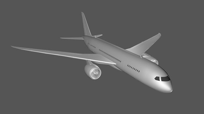 Airplane boeing - boeing 3D model | CGTrader