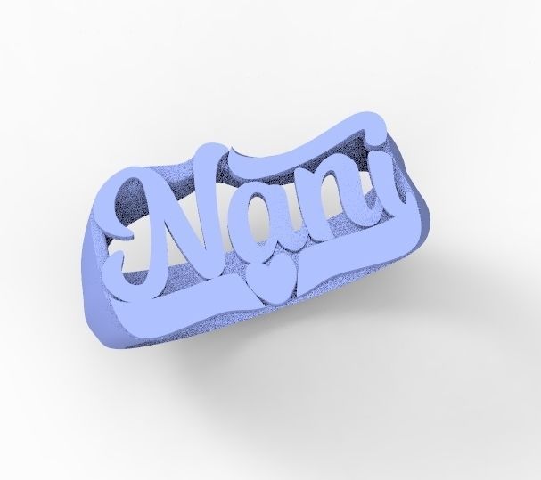 Nami name ring 3D model 3D printable | CGTrader