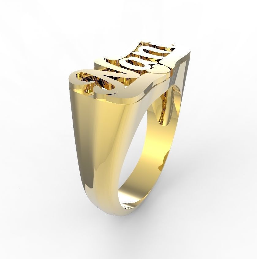 Nami name ring 3D model 3D printable | CGTrader