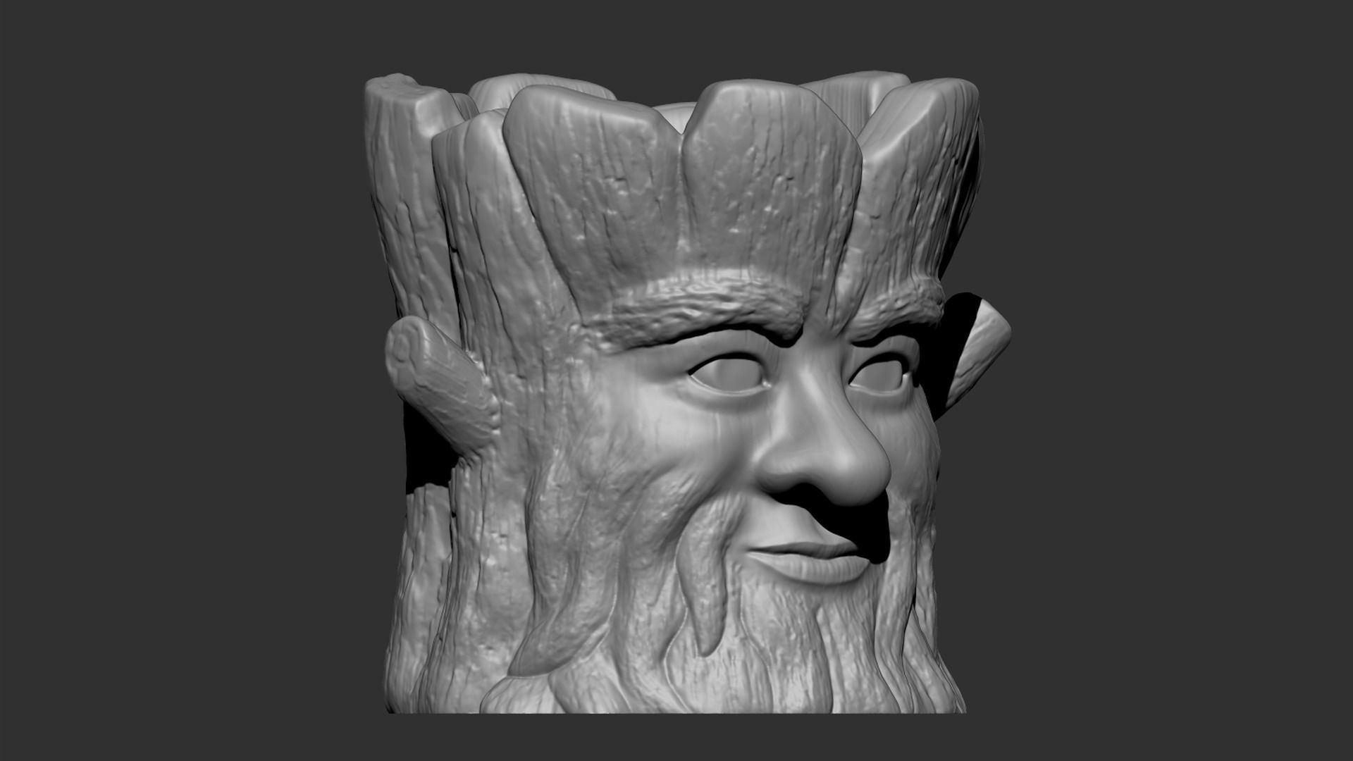 Fantasy tree flower pot 3D model 3D printable | CGTrader