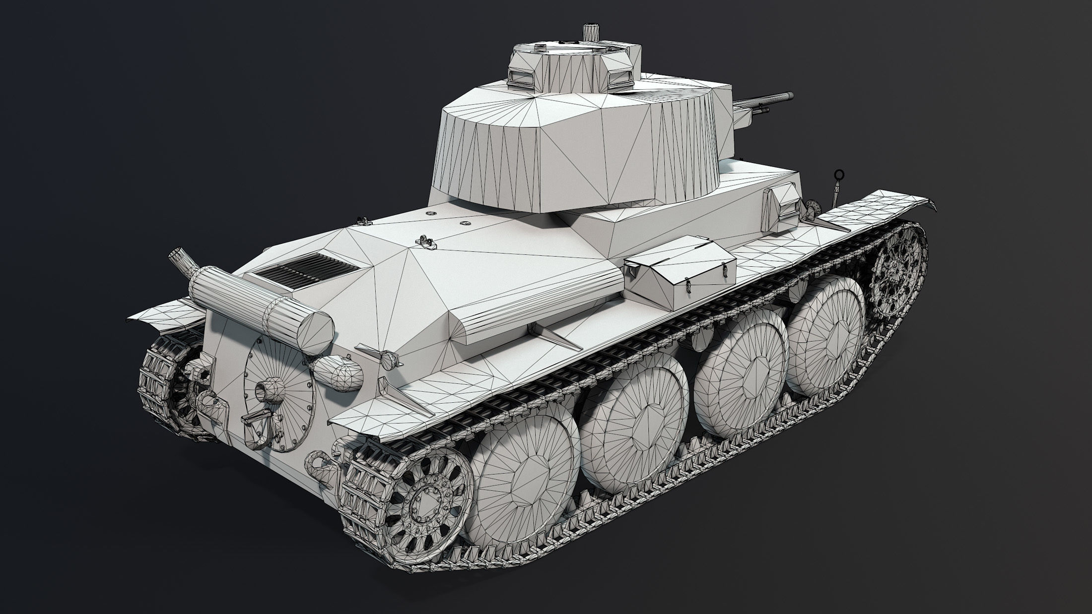 3D model Tank PzKpfw 38t or LT vz38 VR / AR / low-poly | CGTrader