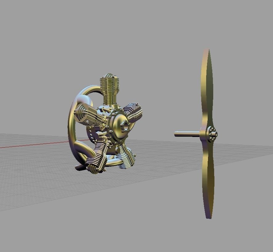 aircraft engine 3D model 3D printable | CGTrader