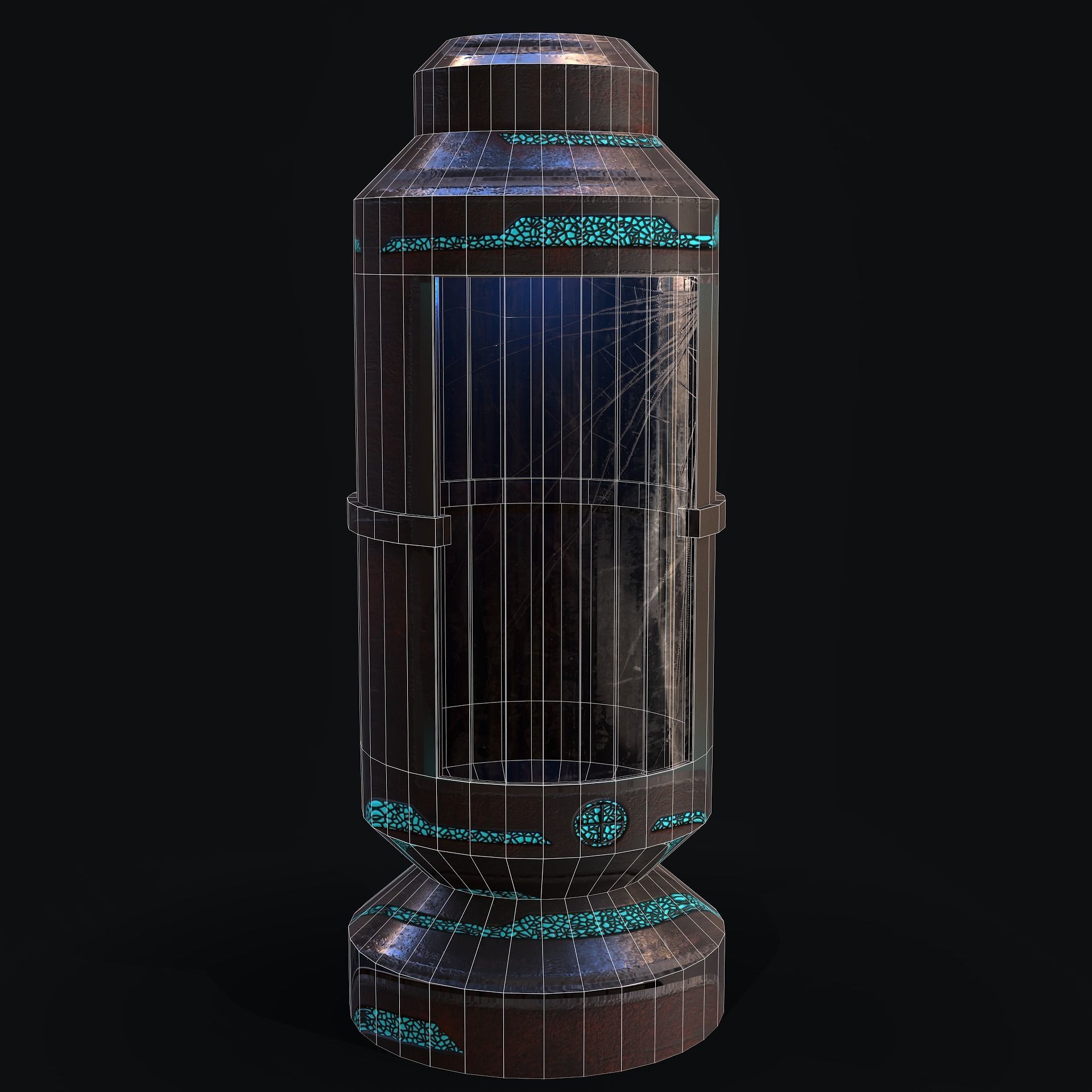 3D model Sci-Fi Tube VR / AR / low-poly | CGTrader