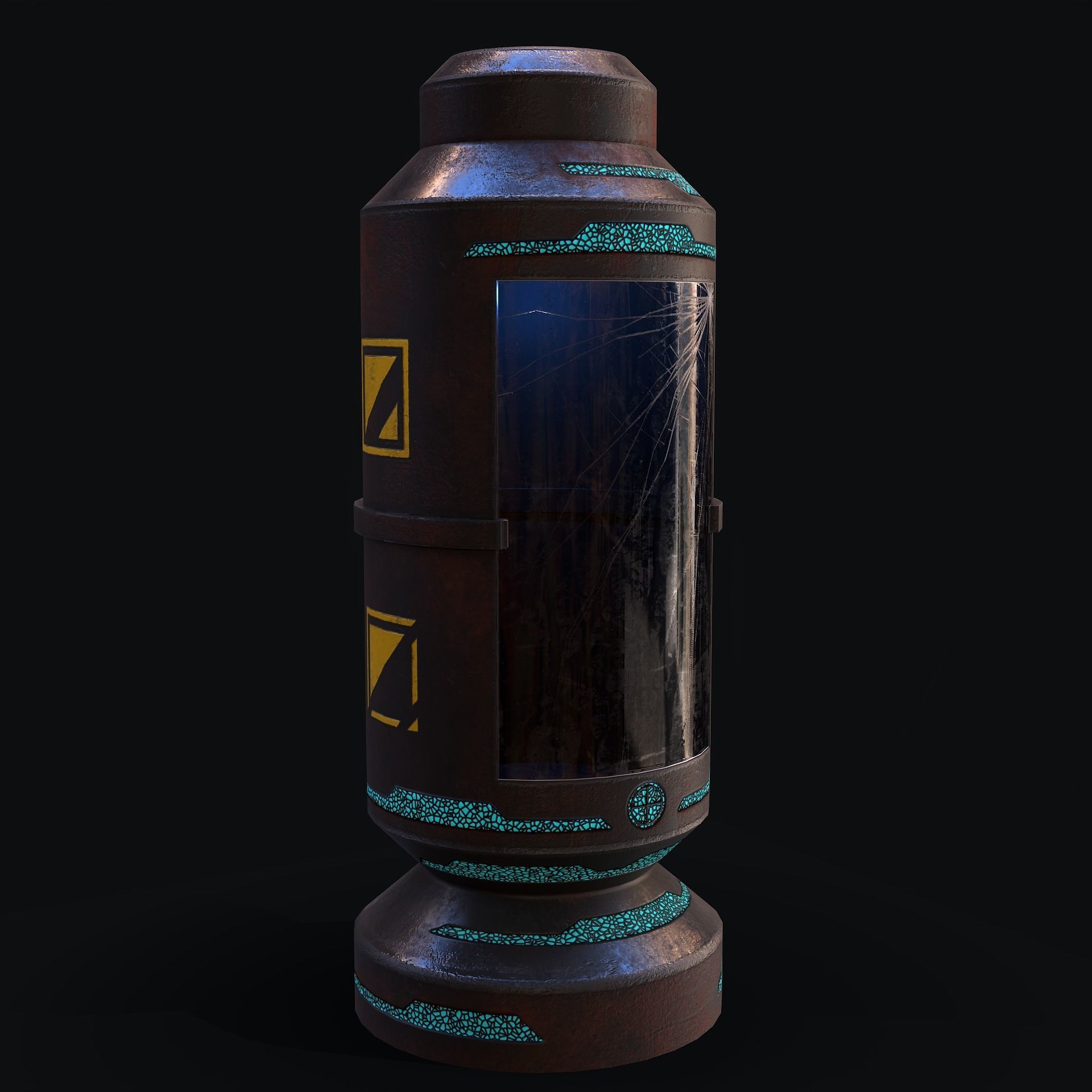 3D model Sci-Fi Tube VR / AR / low-poly | CGTrader