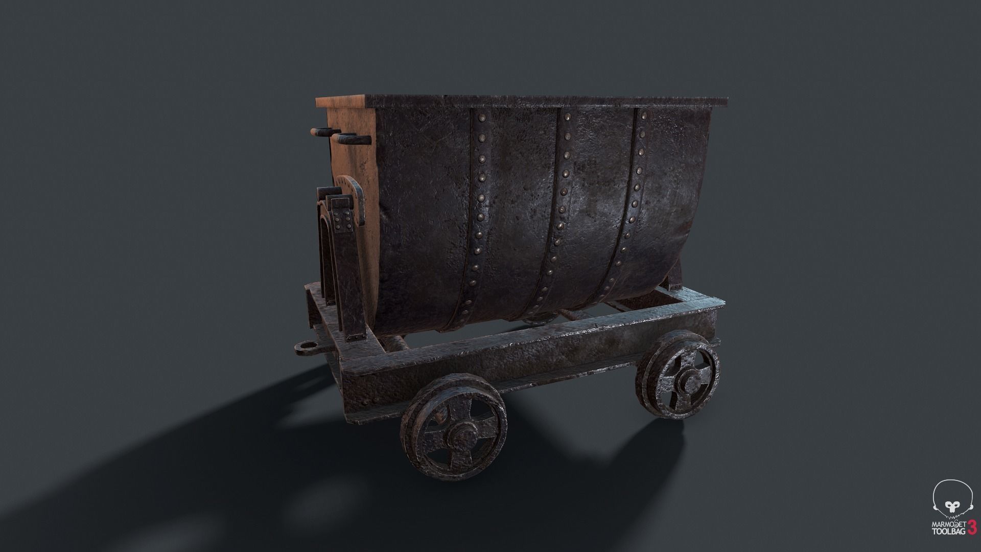 3D model Mine cart VR / AR / low-poly | CGTrader