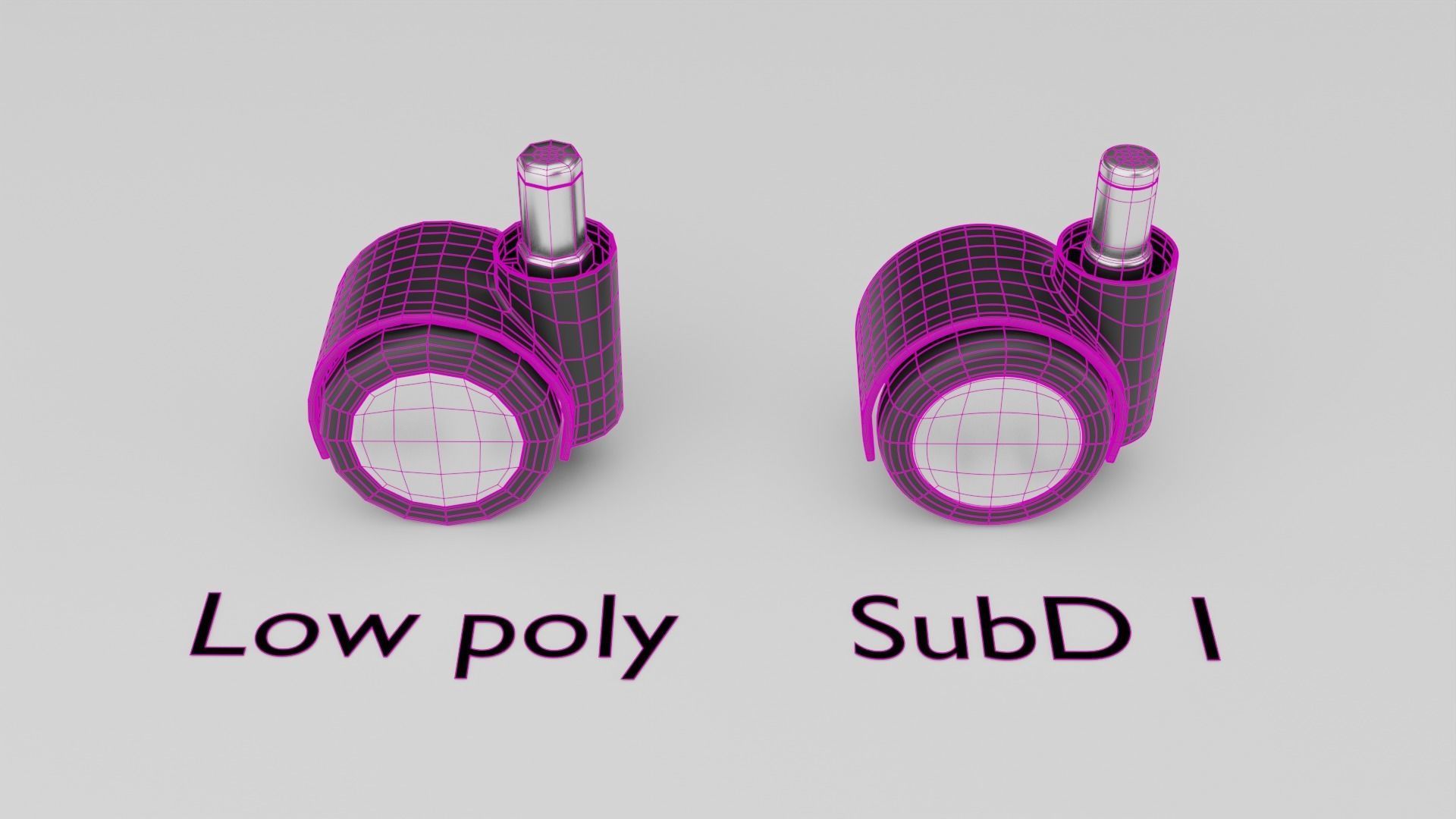 Simple Chair Wheel free 3D model | CGTrader