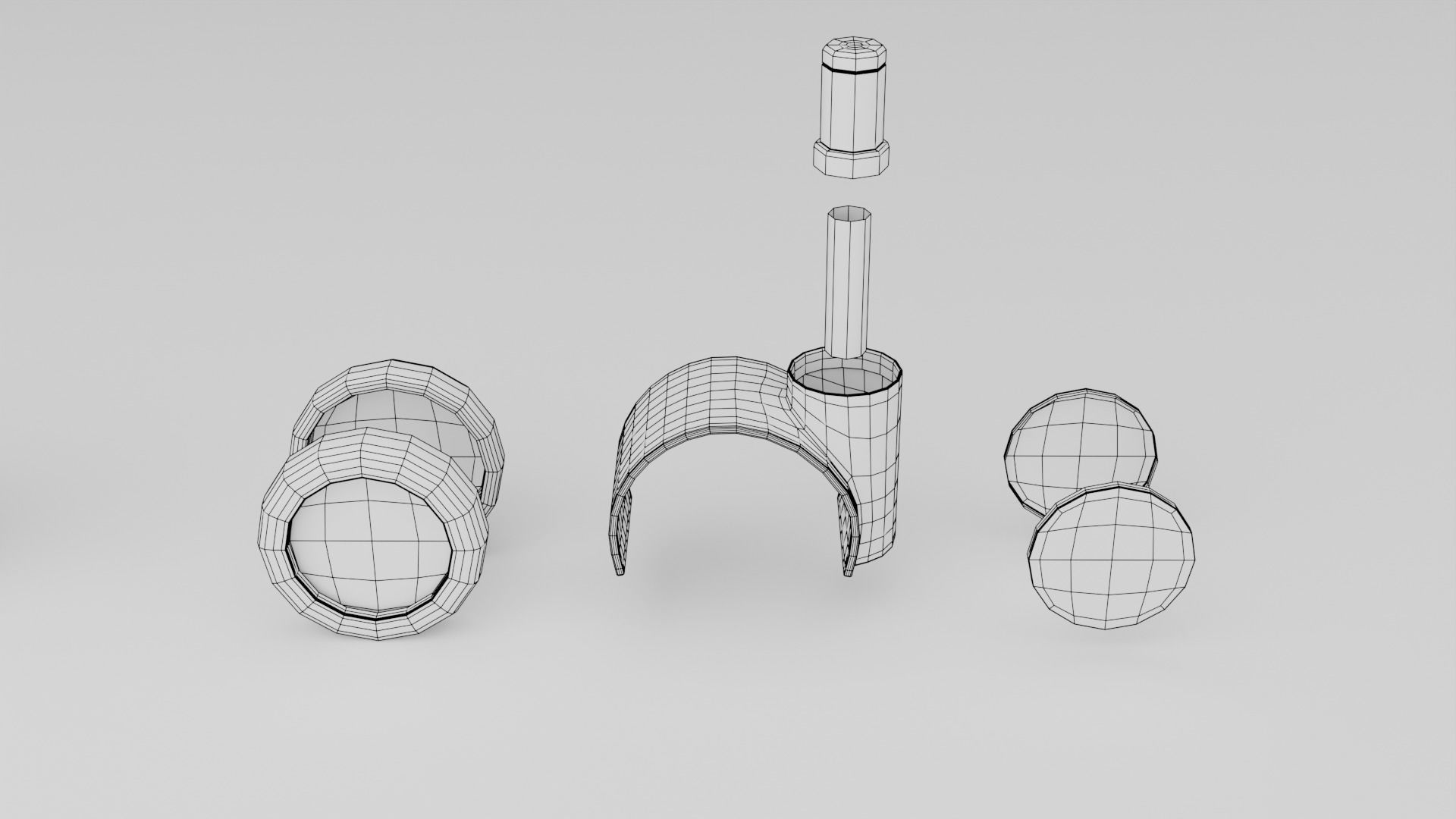 Simple Chair Wheel free 3D model | CGTrader