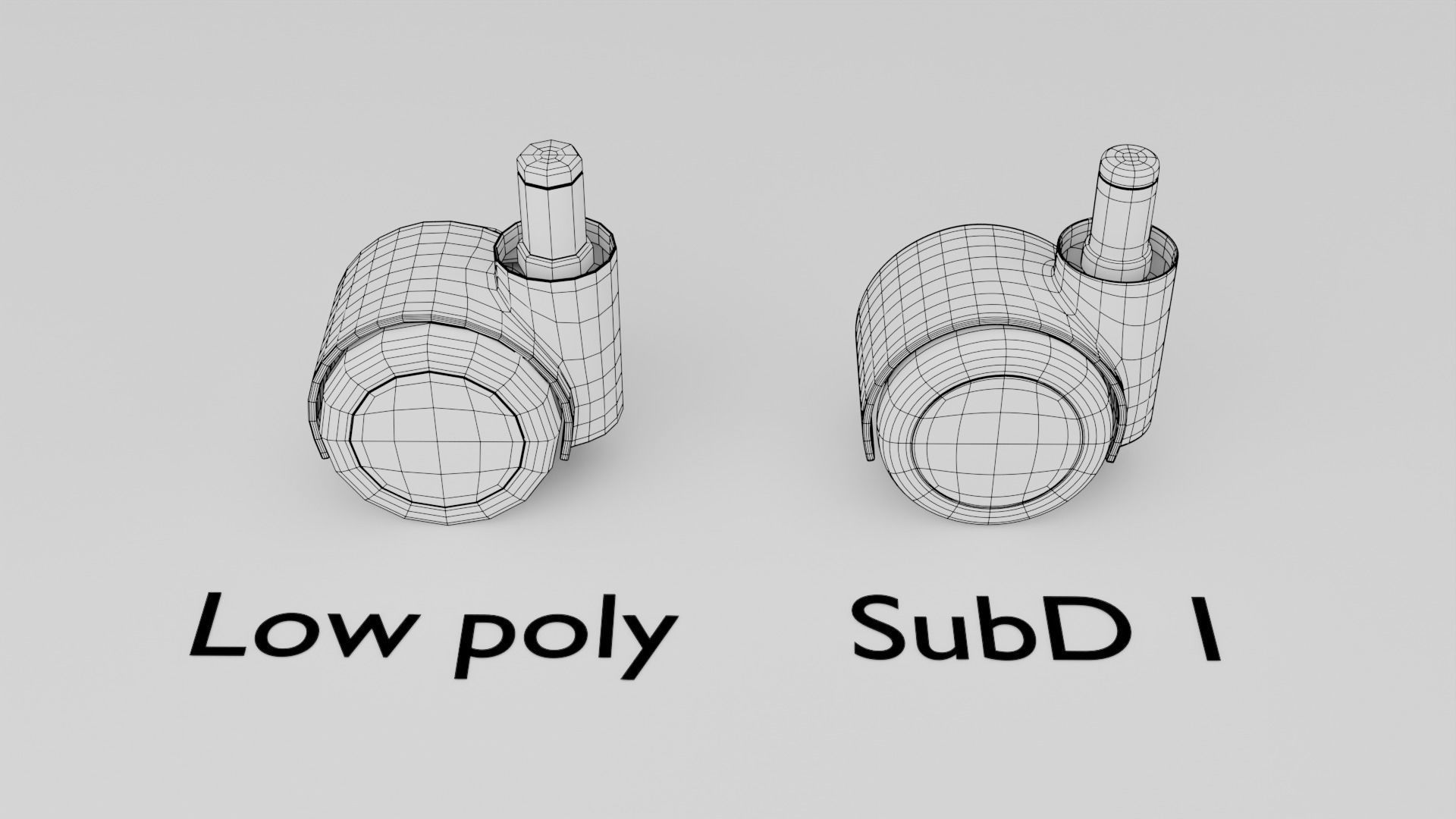 Simple Chair Wheel free 3D model | CGTrader