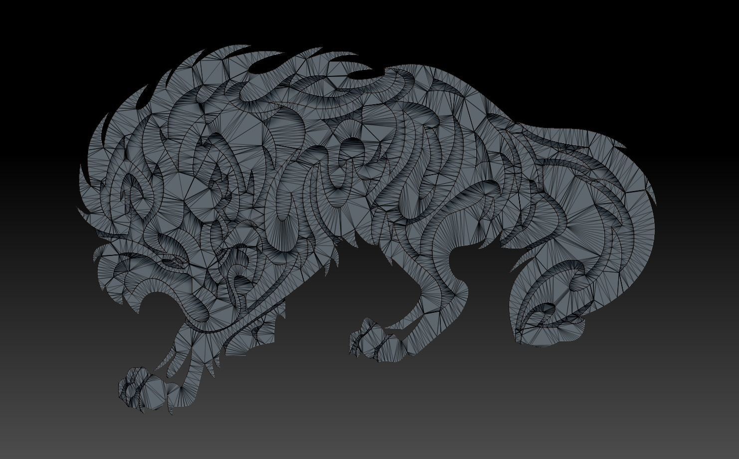 Printable Wolf 3D model 3D printable | CGTrader