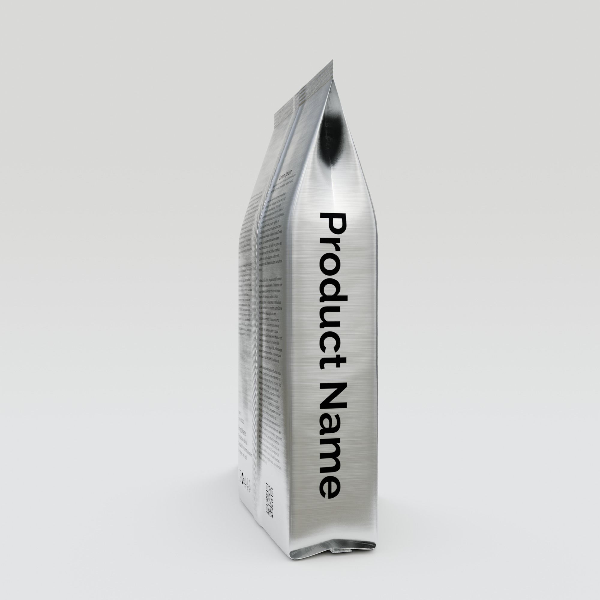 Plastic bag packing flat bottom 3D model | CGTrader