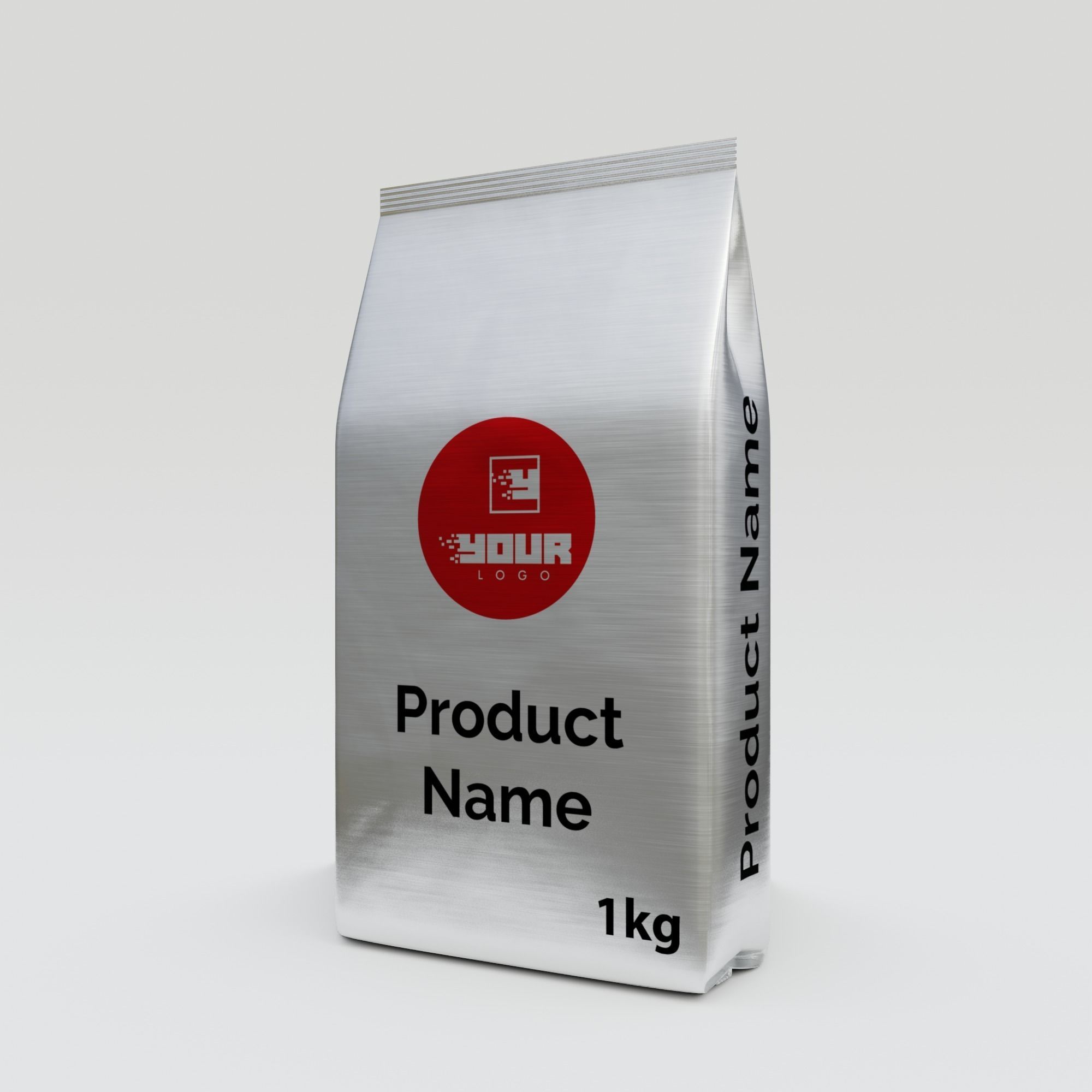 Plastic bag packing flat bottom 3D model | CGTrader